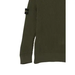 Stone Island Compass-patch Ribbed Sweater