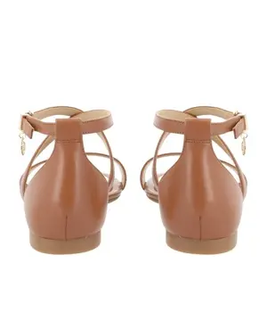 Michael Kors Alexa Flat Sandals With Buckle Closure - Pink