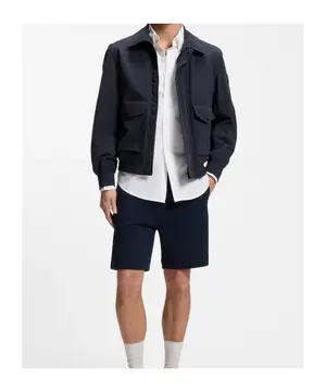 Hugo Boss Collared Long-sleeved Casual Jacket