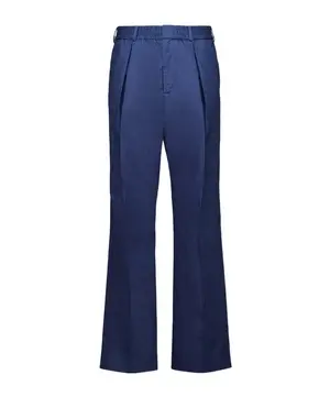 Balmain Straight Leg Regular Fit Trousers - Blue