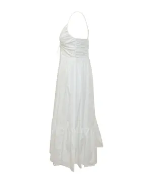 Michael Kors One-shoulder Maxi Dress With V-neck And Tie Detail
