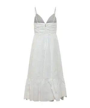 Michael Kors One-shoulder Maxi Dress With V-neck And Tie Detail