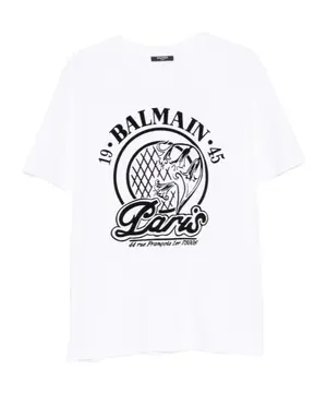 Balmain Logo-print Cotton T-shirt - White