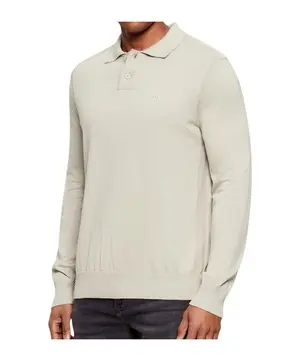 Hugo Boss Collared Long-sleeved Knit Sweater