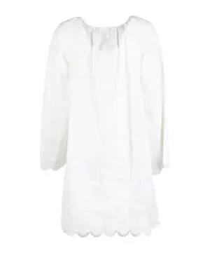 Michael Kors Floral Embroidered Voile Dress