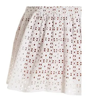 Michael Kors Sangallo Eyelet Flared Mini Dress