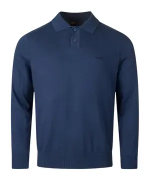 Hugo Boss Long-sleeve Knitted Polo Shirt
