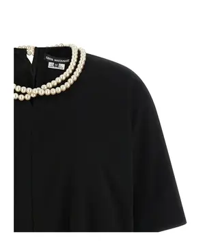 Junya Watanabe Pearl Trim Crew Neck T-shirt