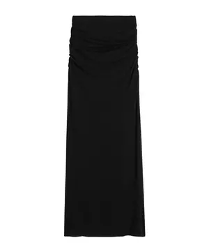 TOTEME Draped Midi Skirt - Black