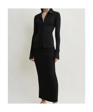 TOTEME Draped Midi Skirt