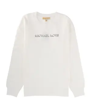 Michael Kors Logo Embossed Sweatshirt - White