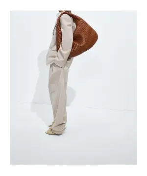 Bottega Veneta Maxi Intrecciato Leather Shoulder Bag
