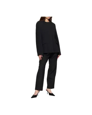 TOTEME Crew Neck Long-sleeved Casual Jacket