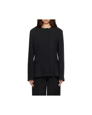 TOTEME Crew Neck Long-sleeved Casual Jacket