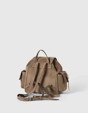 Brunello Cucinelli Suede Sartorial Backpack
