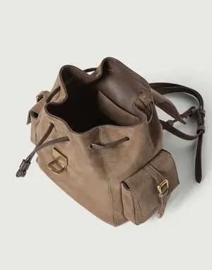 Brunello Cucinelli Suede Sartorial Backpack