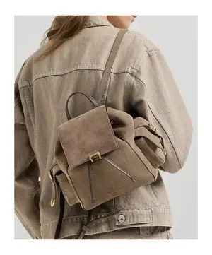 Brunello Cucinelli Suede Sartorial Backpack