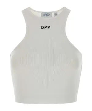 Off-White Crew-neck Tank Top - White
