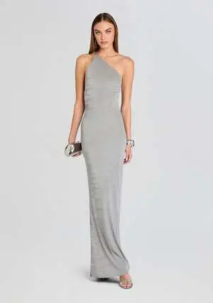 SEROYA Gabriella Dress - Pebble Grey