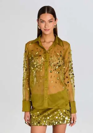 Retrofete Quilly Embroidered Blouse