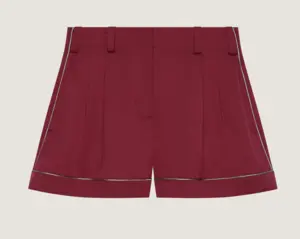 Givenchy Silk Shorts - Maroon