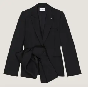 Givenchy Single-breasted Jacket With Bow - Black