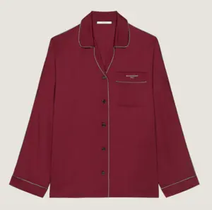 Givenchy Silk Pyjama Shirt - Maroon