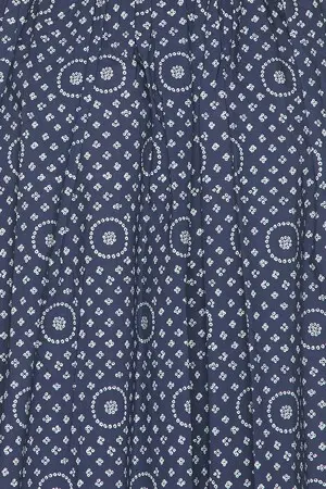 Matteau Shirred Plunge Button Dress Bluebell