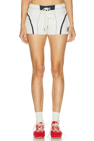 MADE SOME SPORTSWEAR Short Short In Blue - White & Navy