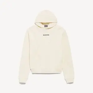 Balenciaga Medium Fit Hoodie With Embroidered Logo