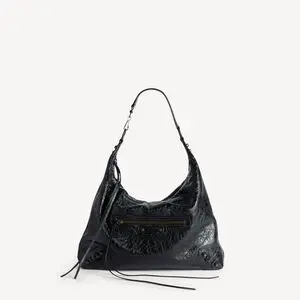 Balenciaga Le City Hobo Bag Medium - Black