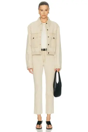 Khaite Tomer Collared Denim Jacket