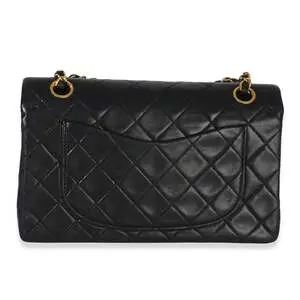 Chanel Vintage 24k Quilted Lambskin Classic Double Flap Bag