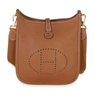Hermès Gold Clemence Evelyne 16 Tpm Ghw - Brown