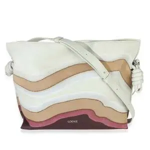Loewe Nappa Leather Landscape Flamenco Knot Clutch
