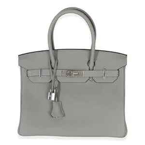 Hermès Togo Birkin 30 Phw - Gray