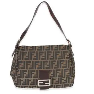 Fendi Zucca Canvas Mama Baguette Shoulder Bag - Brown