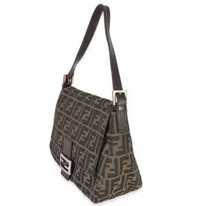 Fendi Zucca Canvas Mama Baguette Shoulder Bag