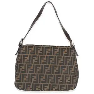Fendi Zucca Canvas Mama Baguette Shoulder Bag