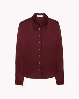Serena Bute Satin Serena Shirt - Red