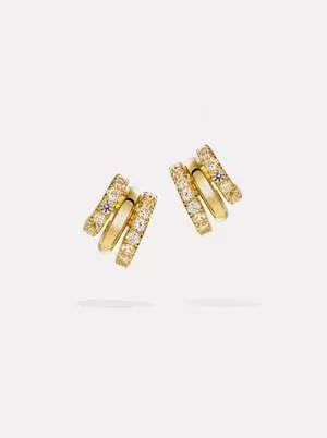 BY PARIAH Diamond And Earring Stack