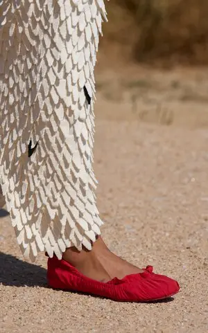 Jacquemus Les Pietra Ballerines Flats - Red