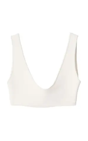 Jacquemus The Faro Cropped Knit Top - White