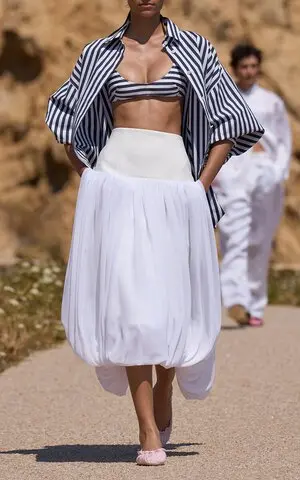 Jacquemus Cala Striped Cotton-linen Shirt