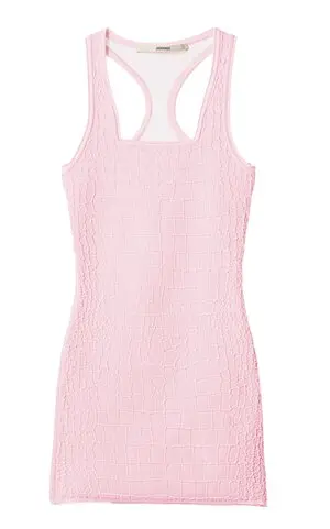 Jacquemus The Scala Racerback Stretch-knit Mini Dress