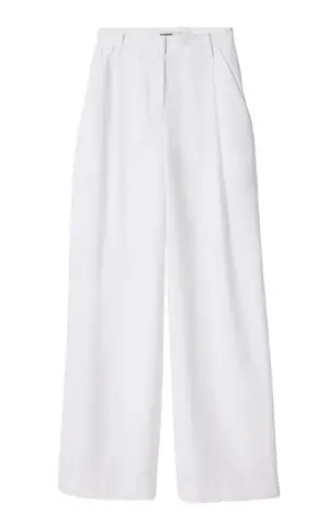 JACQUEMUS The Colombe Mid-Rise Cotton Wide-Leg Pants