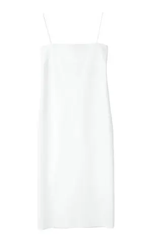 Jacquemus The Venetia Sleeveless Cotton Midi Dress - White