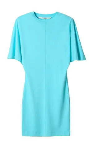 Jacquemus The Miami Half-sleeve Cotton-silk Mini Dress