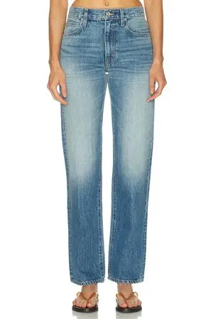 SLVRLAKE Phoenix Straight Leg Jeans - Bluestone Ridge
