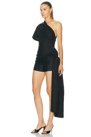 HEIRLOME Marianne One-shoulder Crepe Top